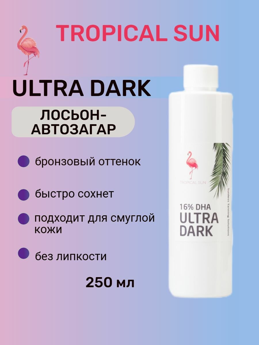 Tropical Sun / Лосьон для моментального загара Ultra Dark 16% DHA 250 мл