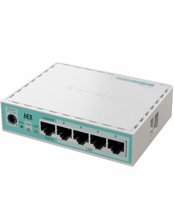 Маршрутизатор Mikrotik E50UG hEX Refresh, 5x1Gbit RJ45, 512MB RAM, Dual-core CPU, USB