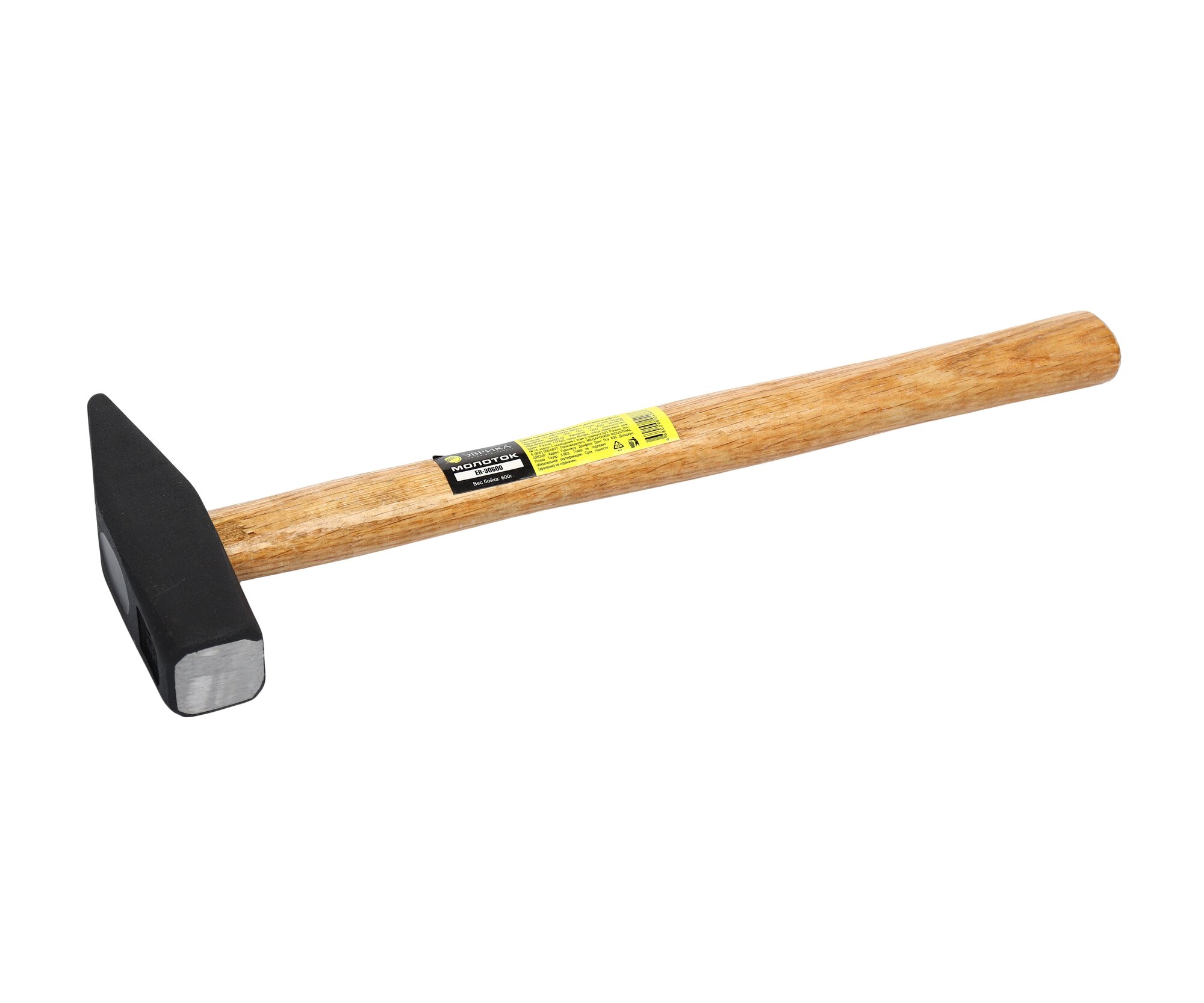 ER-30600 Молоток ER-30600: 600 гр, с деревянной рукояткой эврика