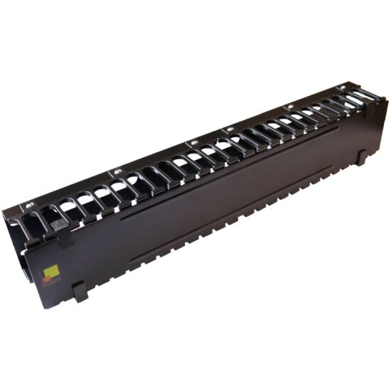 Кабельный органайзер Lanmaster 19" с крышкой, 2U LAN-ORG/CV-2U