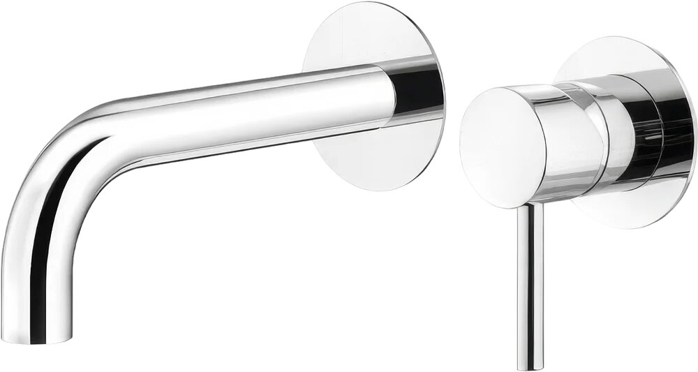 Смеситель для раковины Plumberia Selection Ixo KITXO1135CR210 встраиваемый, скрытого монтажа, хром, глянцевый, кран для ванной в раковину, из латуни, рычажный, с керамическим картриджем