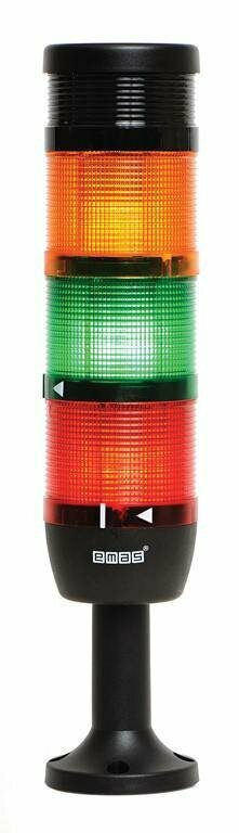 Колонна сигнальная 70мм 24В светодиод LED зуммер красн./зел./желт. EMAS IK73L024ZM01
