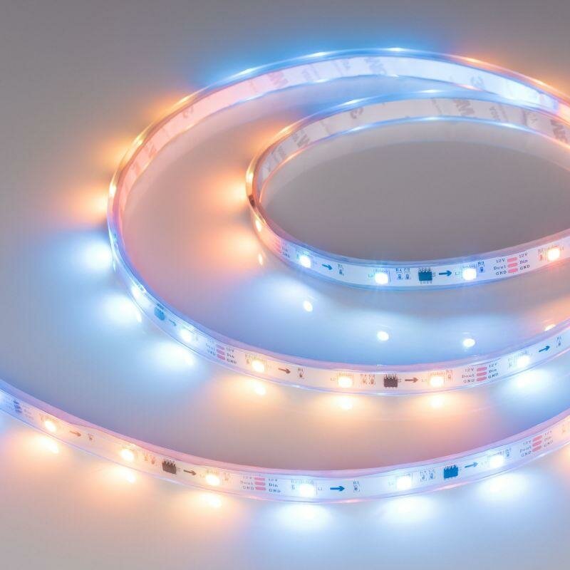 Лента светодиодная SPI-P-B30-12mm 12V RGB-PX3 7.2Вт/м IP66 5060 герметичная бегущий огонь (уп.5м) Arlight 026370(3)