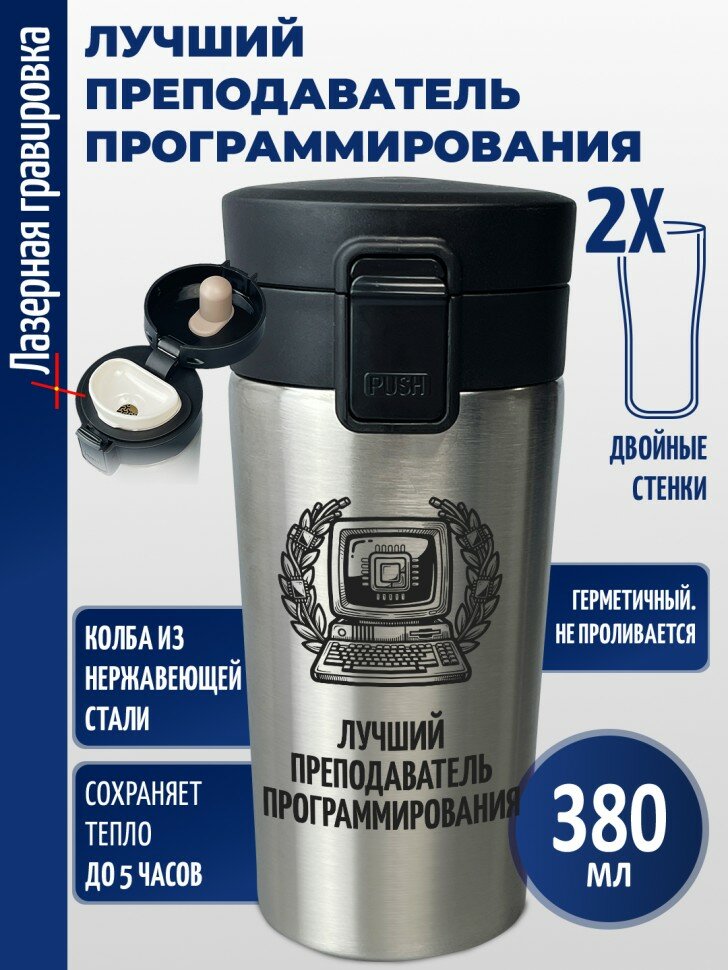 Термокружка "Лучший преподаватель программирования"