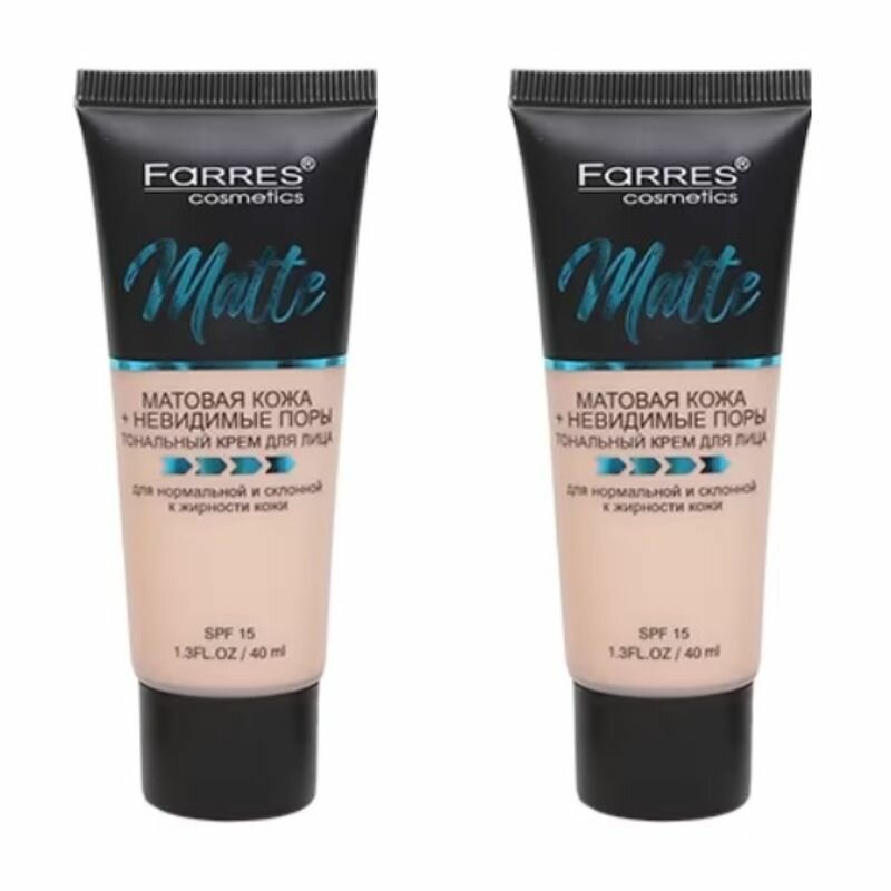 Farres cosmetics Тональный крем Fit Me матир SPF22 4046-103 бежевый, 2 шт