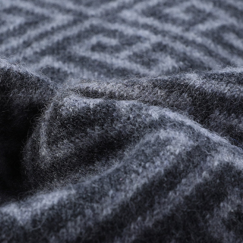Шарф Pierre Cardin для мужчин, one size, серый/черный — фото 1