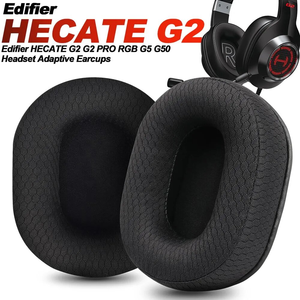 Амбушюры для наушников Edifier HECATE G2 G2 PRO RGB G5 G50 Сменные амбушюры для наушников, сетчатые тканевые чехлы с памятью, губка, мягкий Протеин