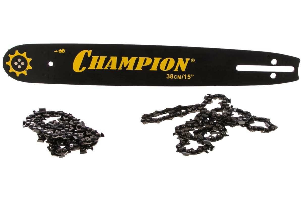 Набор шина (15"; 0.325"; 1.5 мм; 64 звена) + 2 цепи Champion 952934