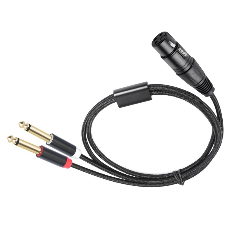 Аудиокабель Canon 3pin XLR female to dual 6,35 мм с разъемом-3 м