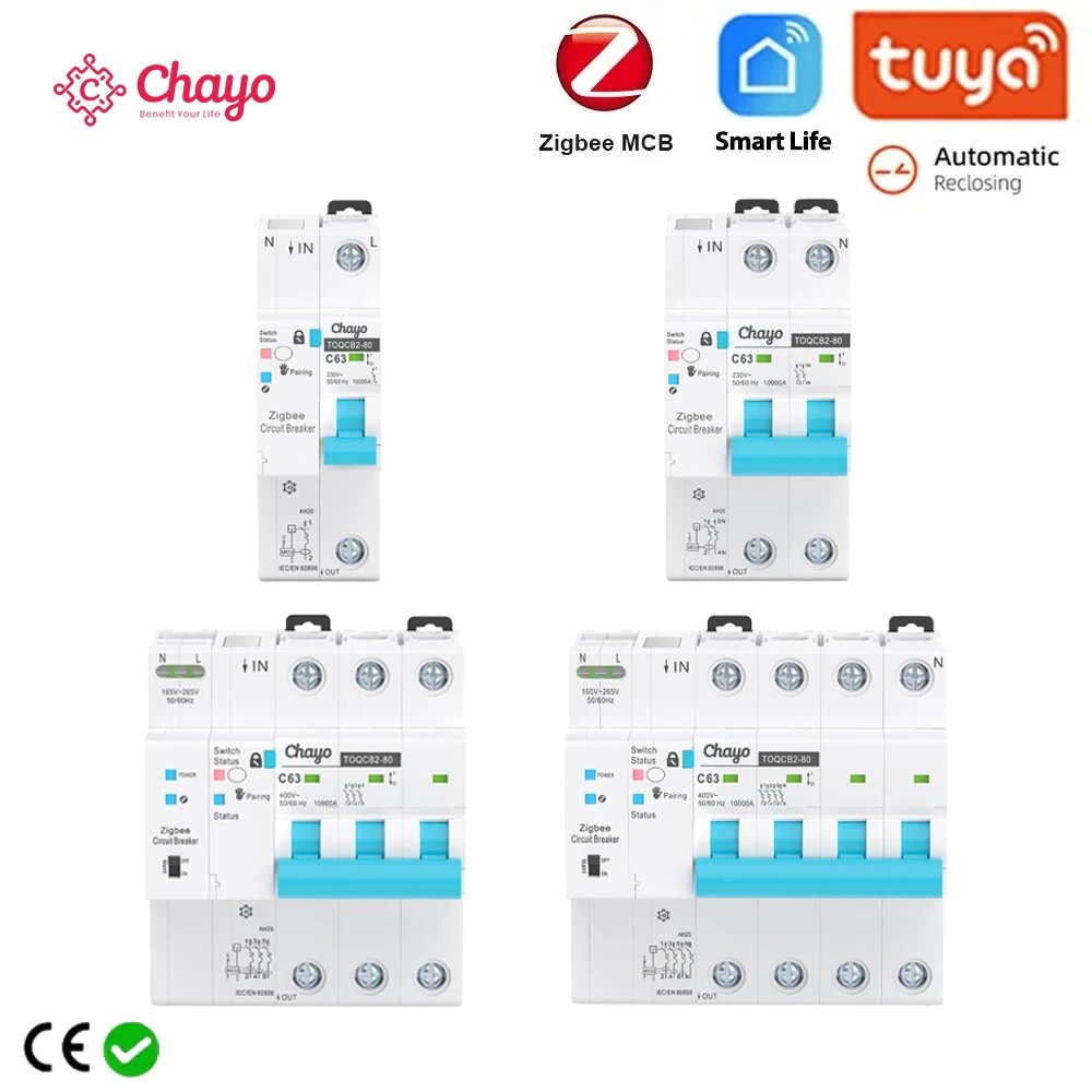 Автомат защиты цепи TONGOU 4P