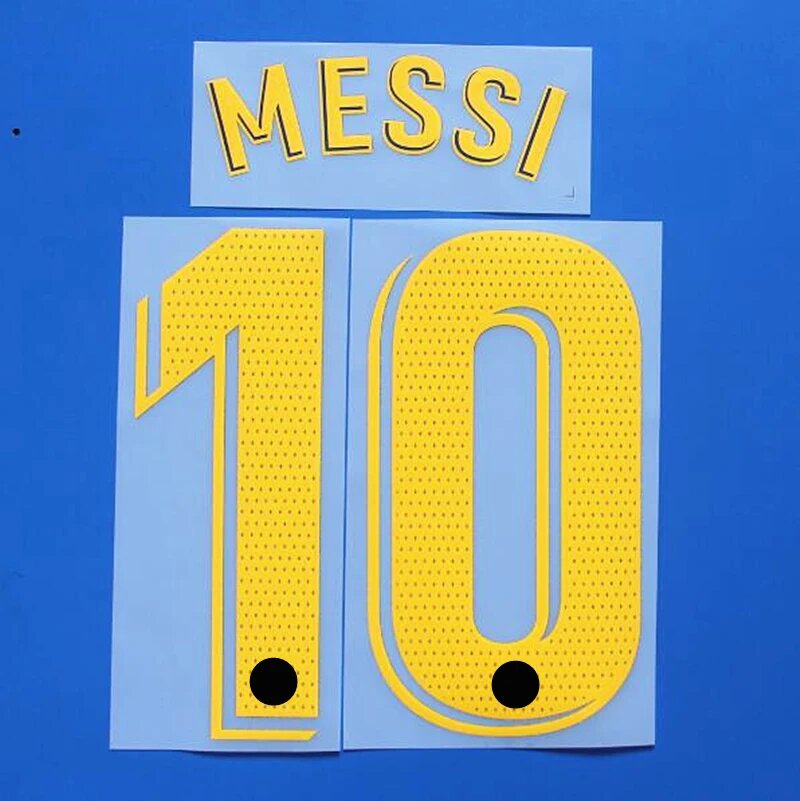 Наклейки на футболку "Messi 10", цвет 1