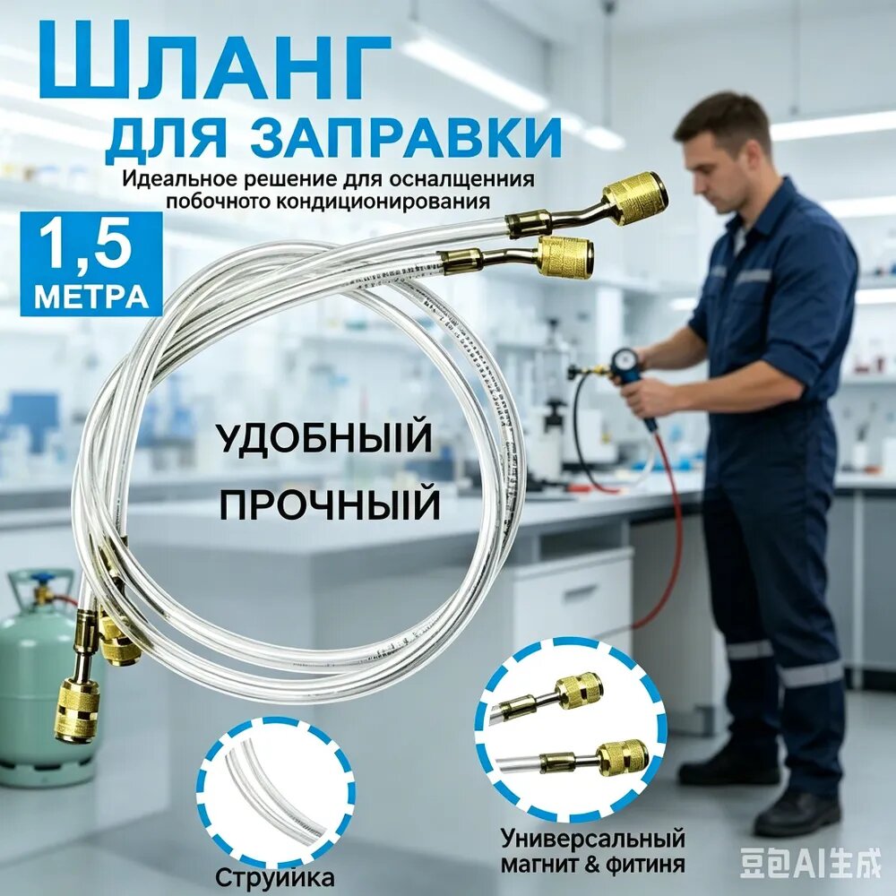 Шланг заправочный для фреона; шланг для вакуумного насоса
