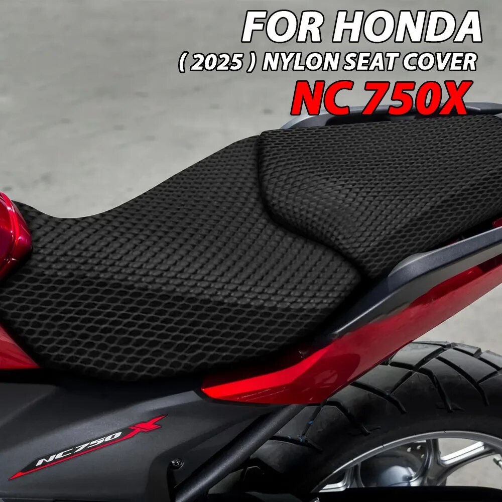 Для HONDA NC 750X NC 750 X 3D сотовый сетчатый чехол на сиденье 2025 NC750X чехол на сиденье мотоцикла 3D чехол на сиденье с воздушным потоком