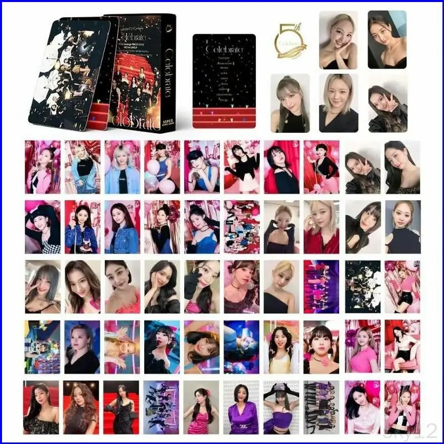 Коллекционные фото карты K-pop, 54 штуки, корейские идолы