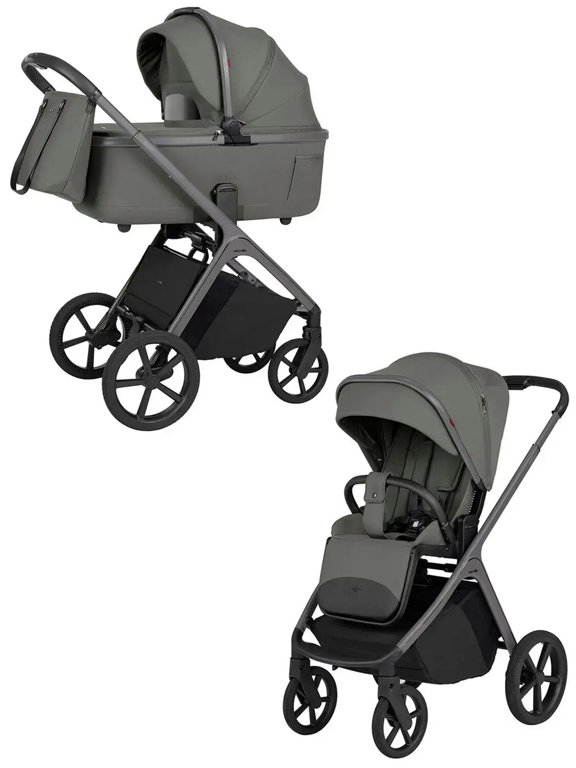 Коляска 2 в 1 CARRELLO Vector F CRL-6700, зеленый (calm green)