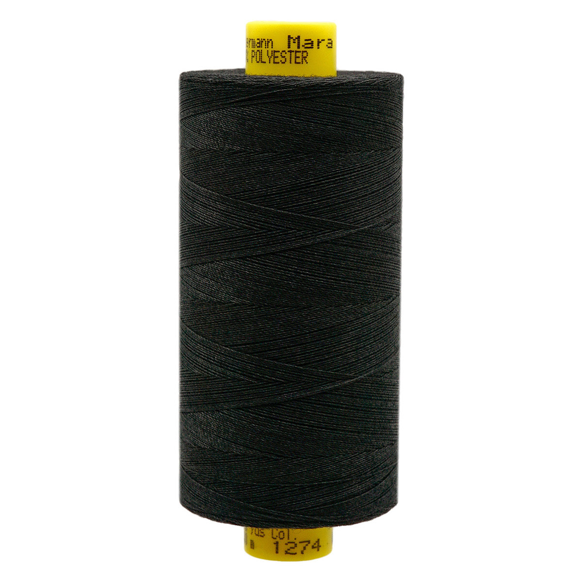 Нить Mara 100/1000м, 100% полиэстер, Gutermann 707694 (1274 черный уголь), 10 шт