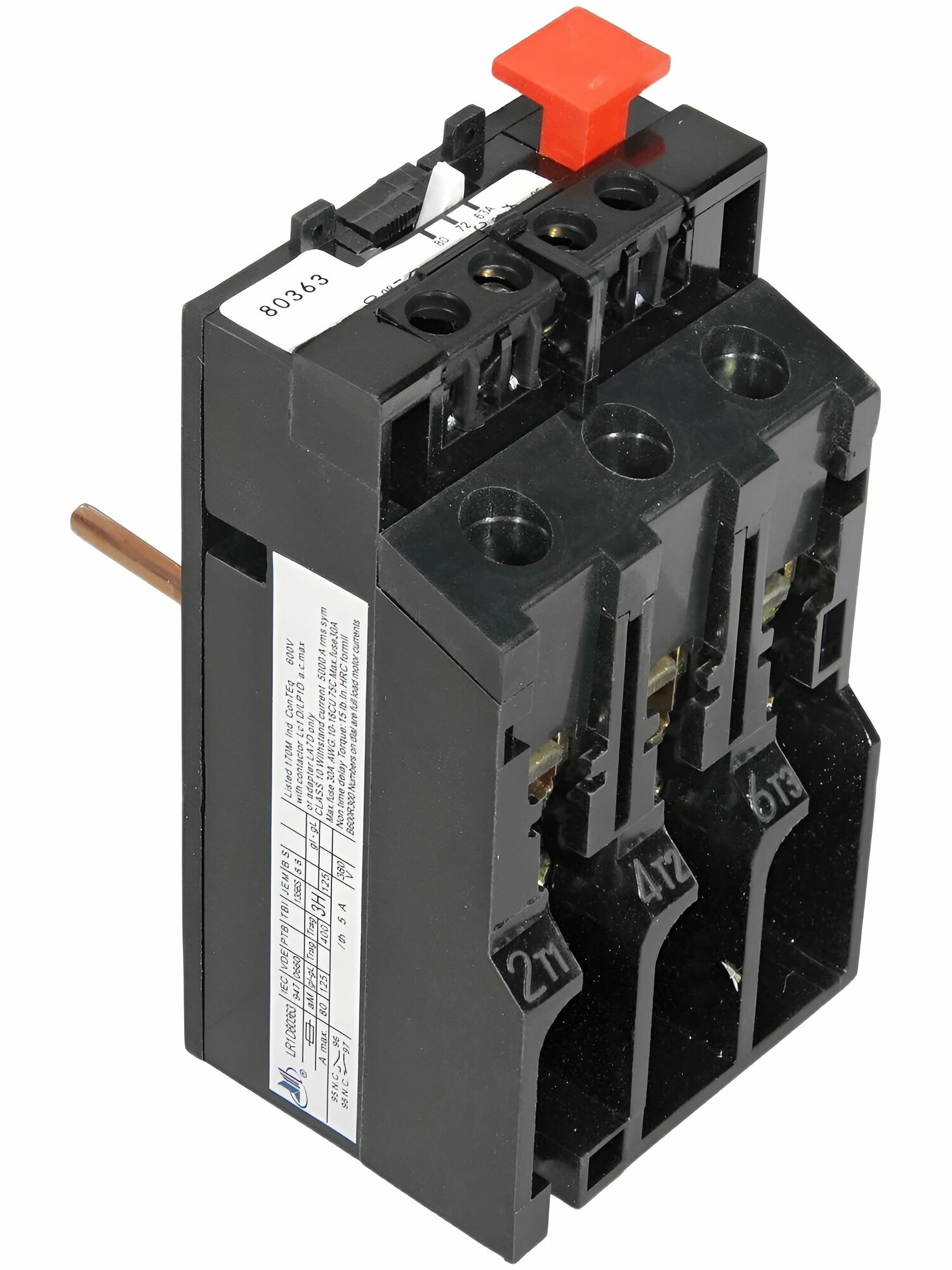 Реле электротепловое токовое LR1D80363 63-80А, Арт: A8800-77972564.