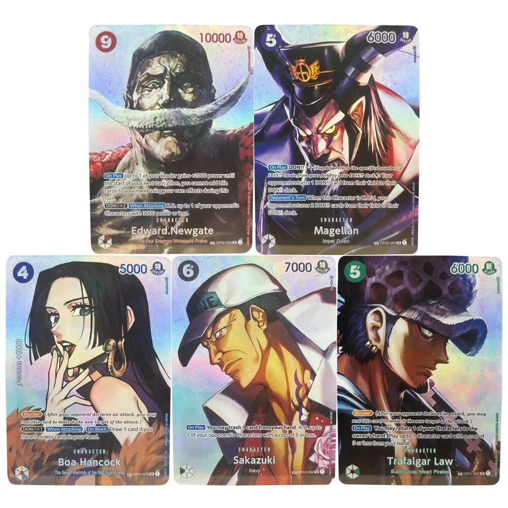 ONE PIECE Коллекционные карты, Цвет: 5pcs