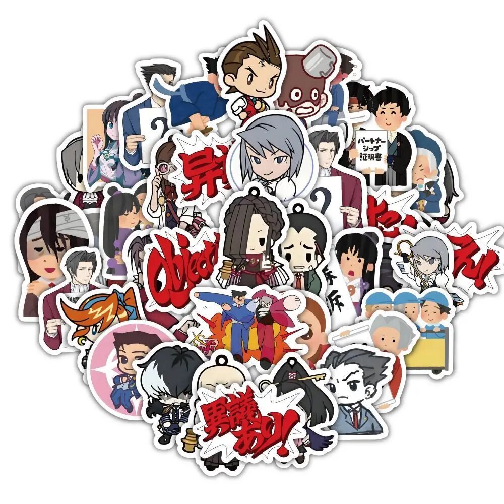 Наклейка аниме Ace Attorney