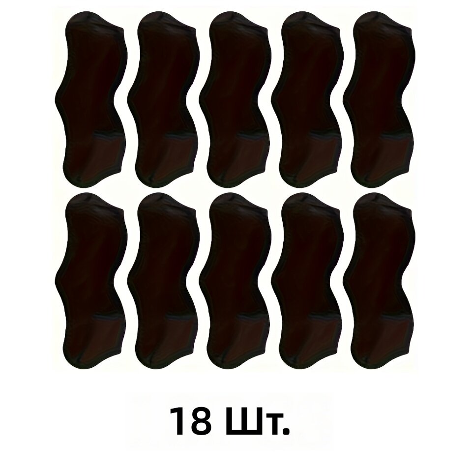Угольные полоски для носа от черных точек и белых угрей, очищающие поры, набор 18 шт.