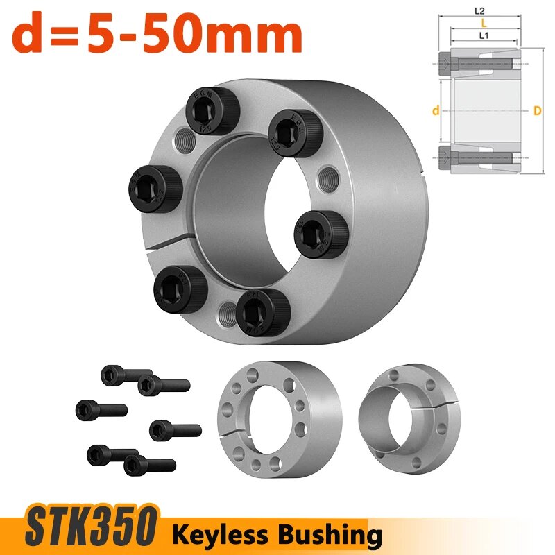 GooBetter STK350 расширительная втулка 5-50 мм STK350-6.35x16mm
