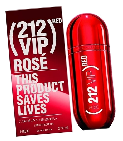 Парфюмерная вода 212 Красная Роза Каролина Херрера для женщин 80 мл / 212 Vip Rose Red