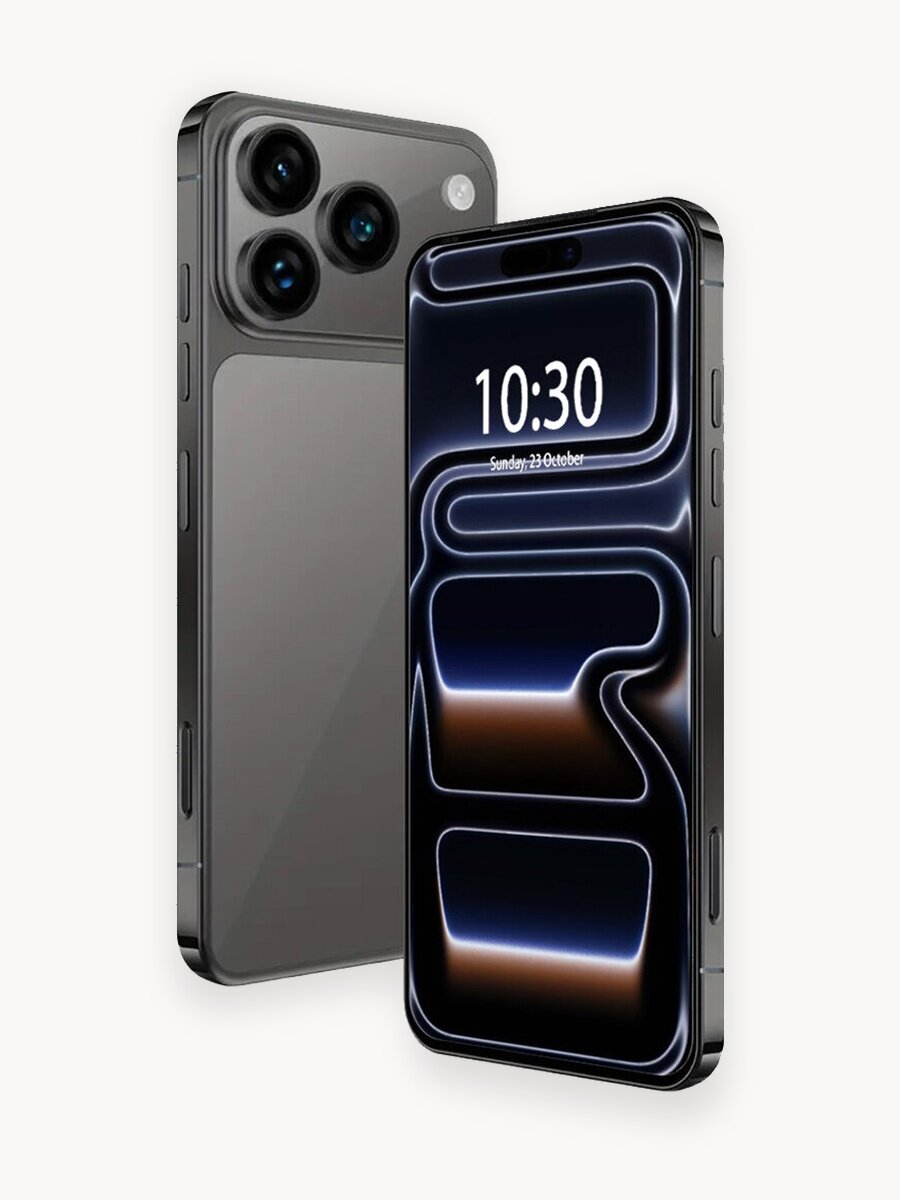 Смартфон i17 Pro Max, Android 14, 8Гб+256Гб, камера 48Мп, экран 6.8", 2 SIM