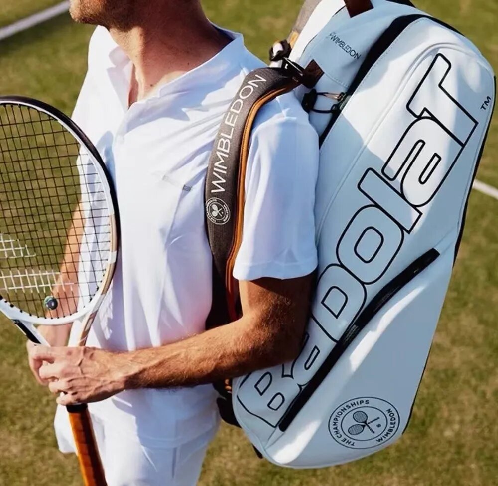 Сумка для теннисных ракеток Babolat Pure Aero Rafa 2023 на 6 ракеток, белая