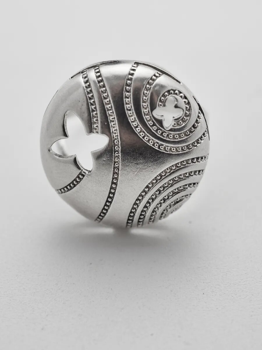Кольцо БРЮС, серебро, 925 проба