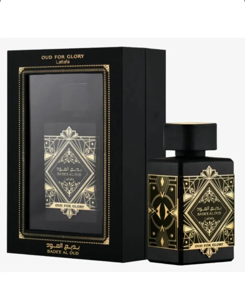 Арабские духи LATTAFA Badee Al Oud For Glory / Бади Уд Глори 100 мл. Муж. Пряные, Восточные, с Лавандой, Пачули, Удом
