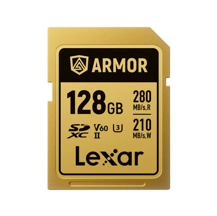 Карта памяти Lexar SDXC 128GB ARMOR Gold C10 V60 U3