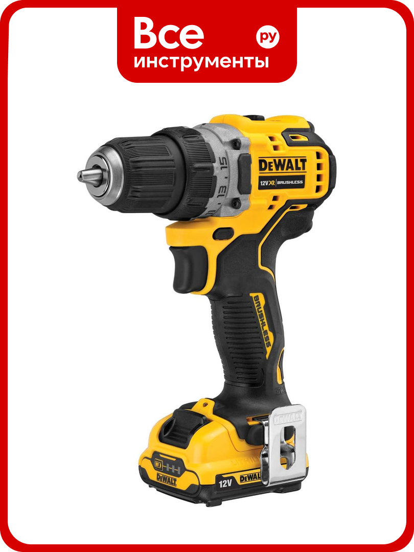 Компактная дрель-шуруповерт Dewalt 12 В XR DCD701MD1E