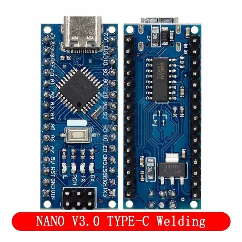 Мини / Type-C / Micro USB Nano 3.0 С загрузчиком совместимый Nano контроллер для arduino CH340 USB драйвер 16Mhz ATMEGA328P