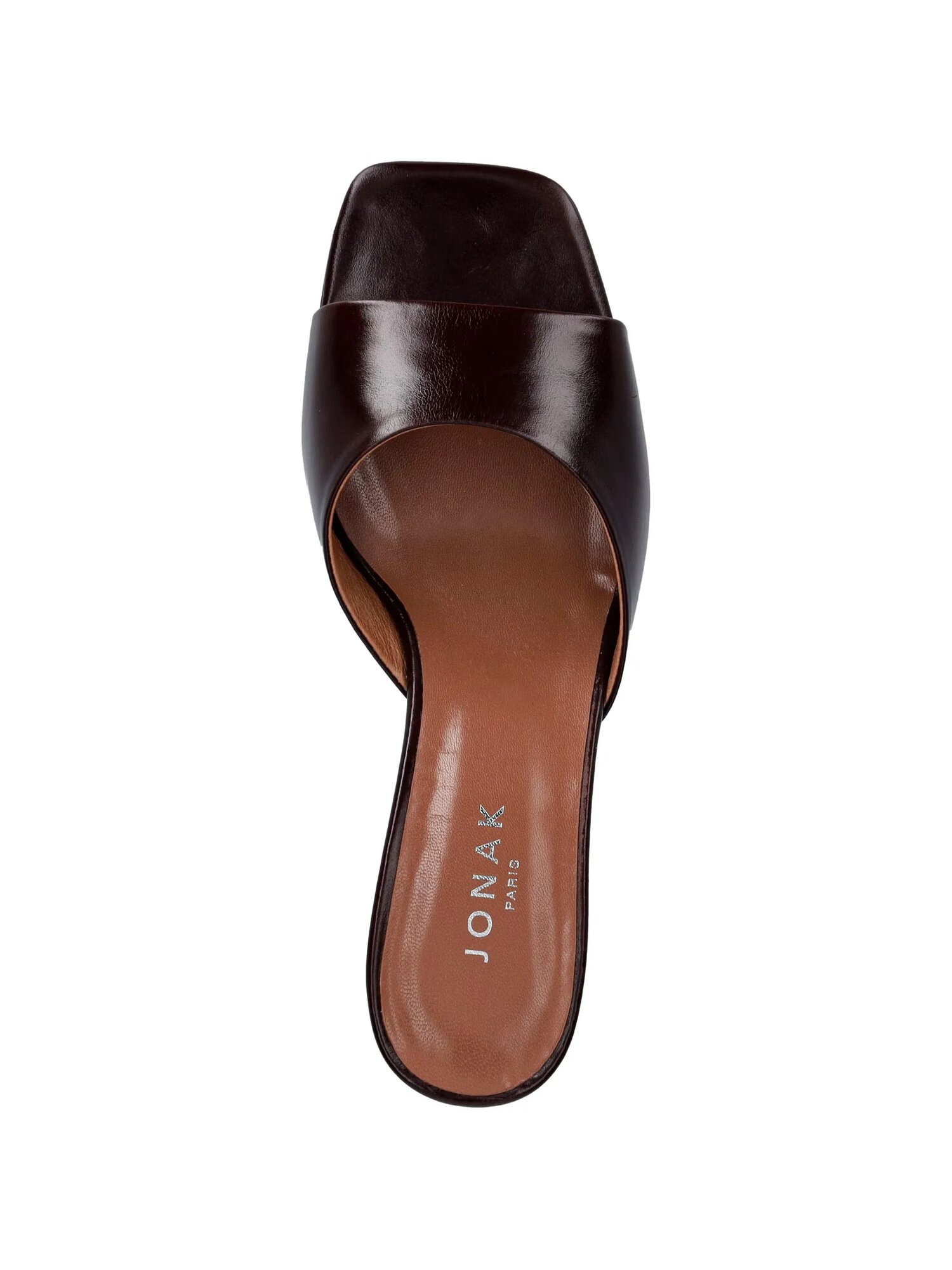 Босоножки JONAK Derive square-toe leather sandals, размер 41, коричневый — фото 1