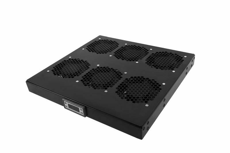 Модуль вентиляторный R-FAN-6K-1U-9005 19дюйм 1U 6 вентиляторов регулир. глуб. 390-750мм с контроллером черн. Rem 1500773