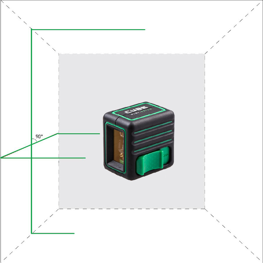 Лазерный уровень нивелир ADA CUBE MINI Green Basic Edition А00496 — фото 1
