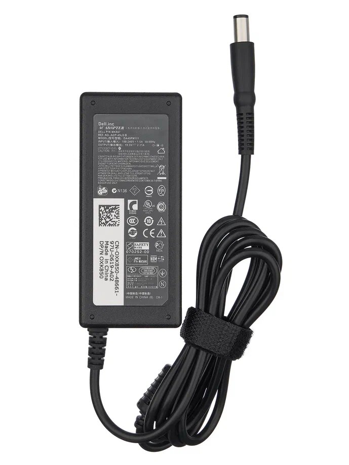 Блок питания для Dell 45W (19.5V, 2.31A) /DA45PM111/Dell Ultrabook XPS 13/ 13Z/ 13R/ 13D/ 14/ 12 (штекер 7.4x5.0мм)