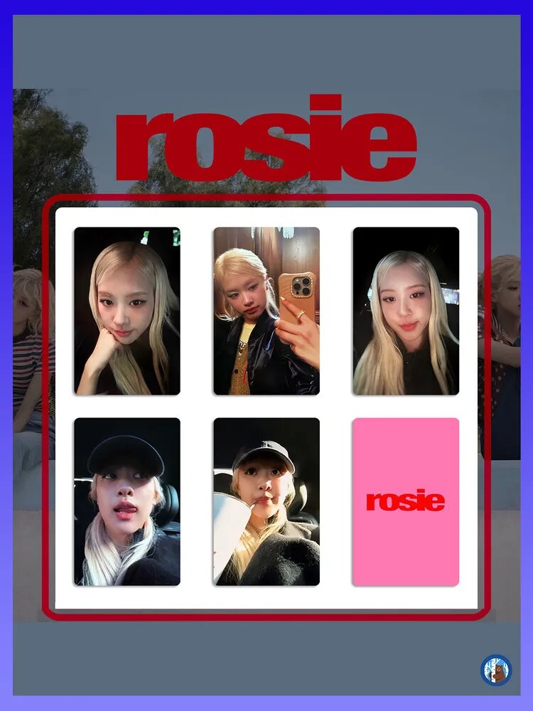 Фотокарточки ROS BLACKPINK (Мельбурн поп-ап, Коллекционные, Эксклюзивный дизайн)