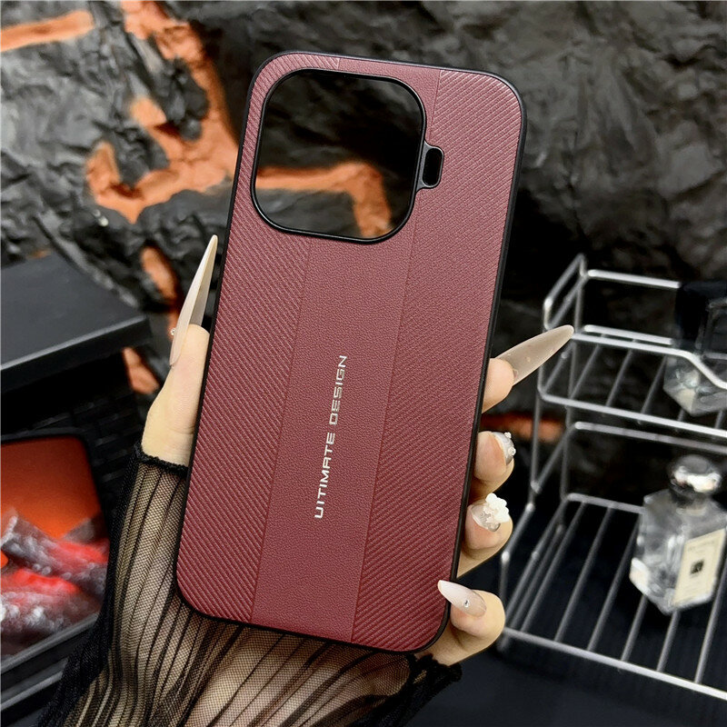 Чехол Для Xiaomi 17T/Сяоми 17T, soft touch, чехол-кардиомонитор, искусственная кожа, поликарбонат (PC), защита камеры, ударопрочный, усиленные углы, Xiaomi, Xiaomi 17T, red,
