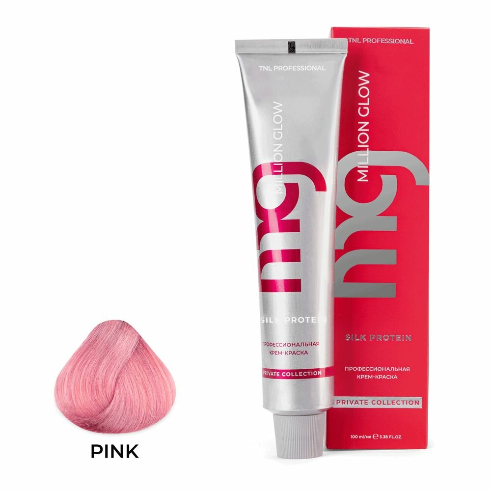 Крем-краска для волос Million glow Private collection Silk protein Pink