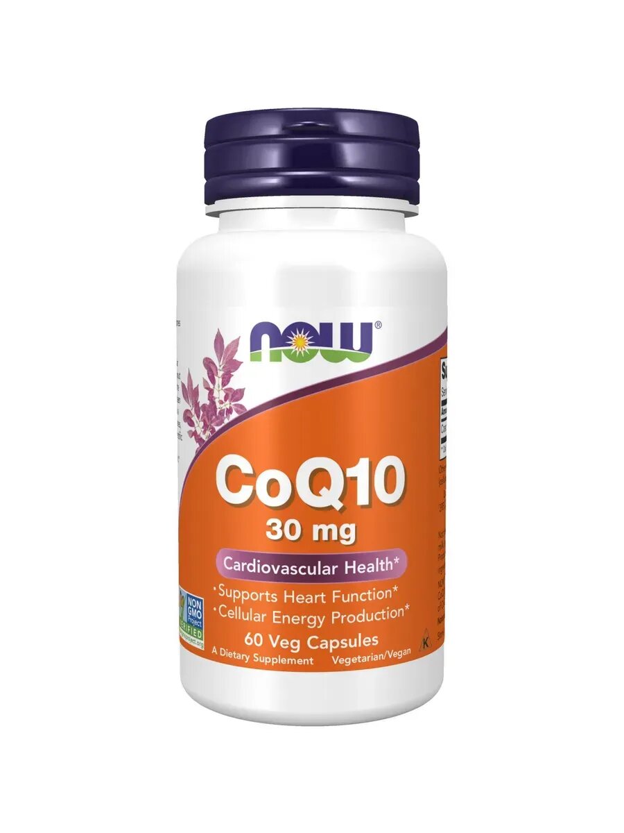 CoQ10 Now/Нау капсулы 30мг 516мг 60шт -1 уп.