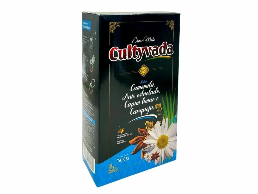 Чай мате (йерба мате, парагвайский чай) Cultyvada Chamomile, Anise, Lemon Grass and Carqueja, 500 гр.