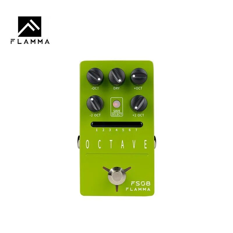 Flamma FS08 Octave педаль октавной электрогитары, полифоническая педаль октавных эффектов, управление сухим сигналом