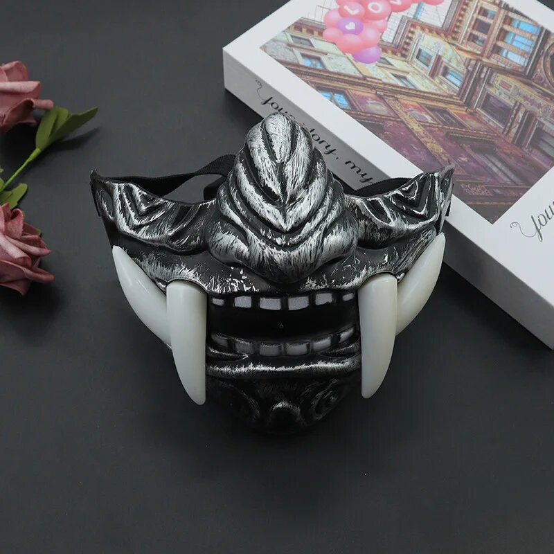 Пластиковая маска самурая Prajna Mask (Silver)