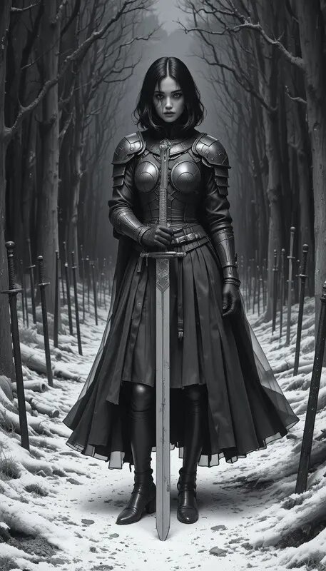 Набор для вышивания крестом, 14CT/The Witcher /40x50cm (без подрамника, без рамки)