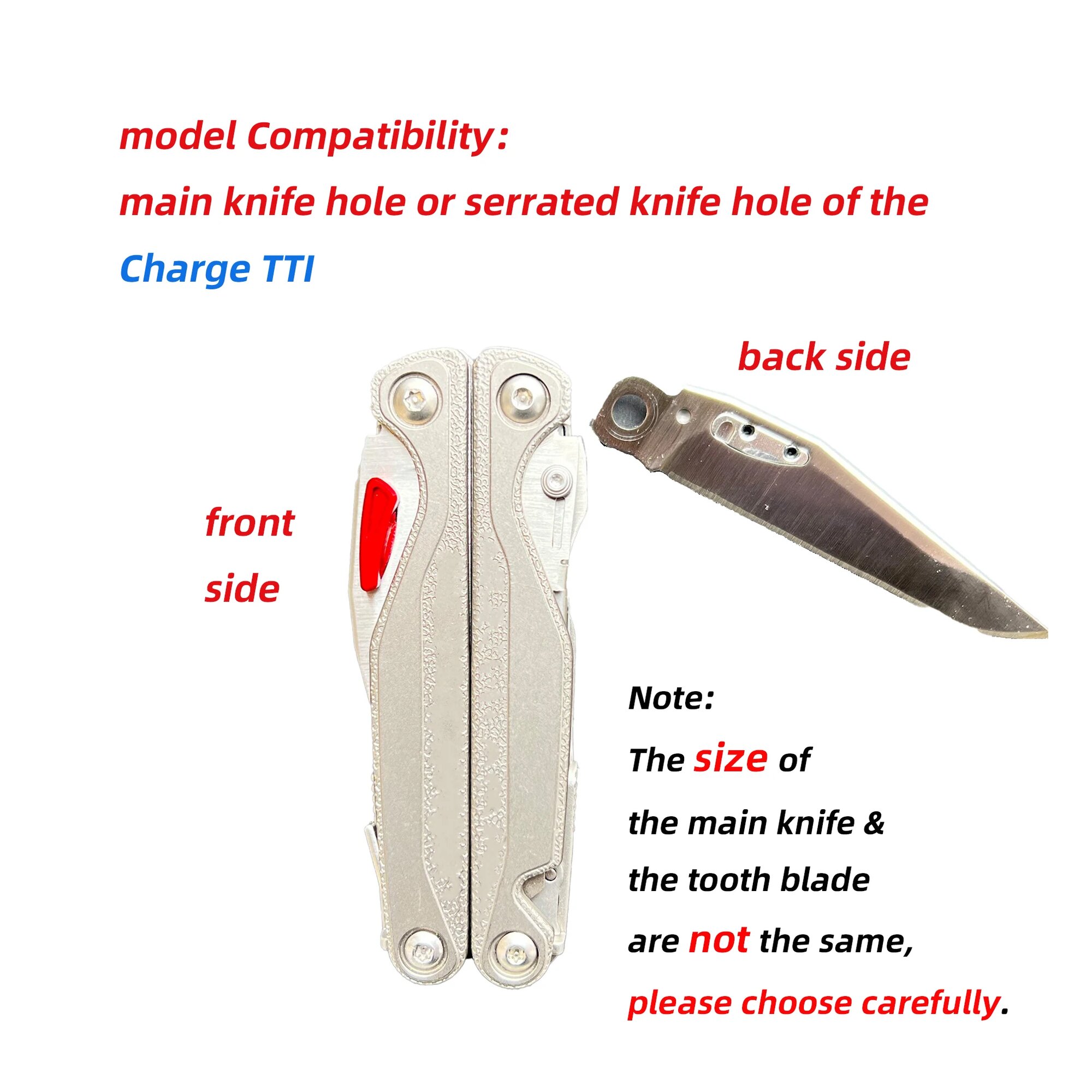Ручка из алюминия для Leatherman Charge TTI onlySerratedKnifeRed