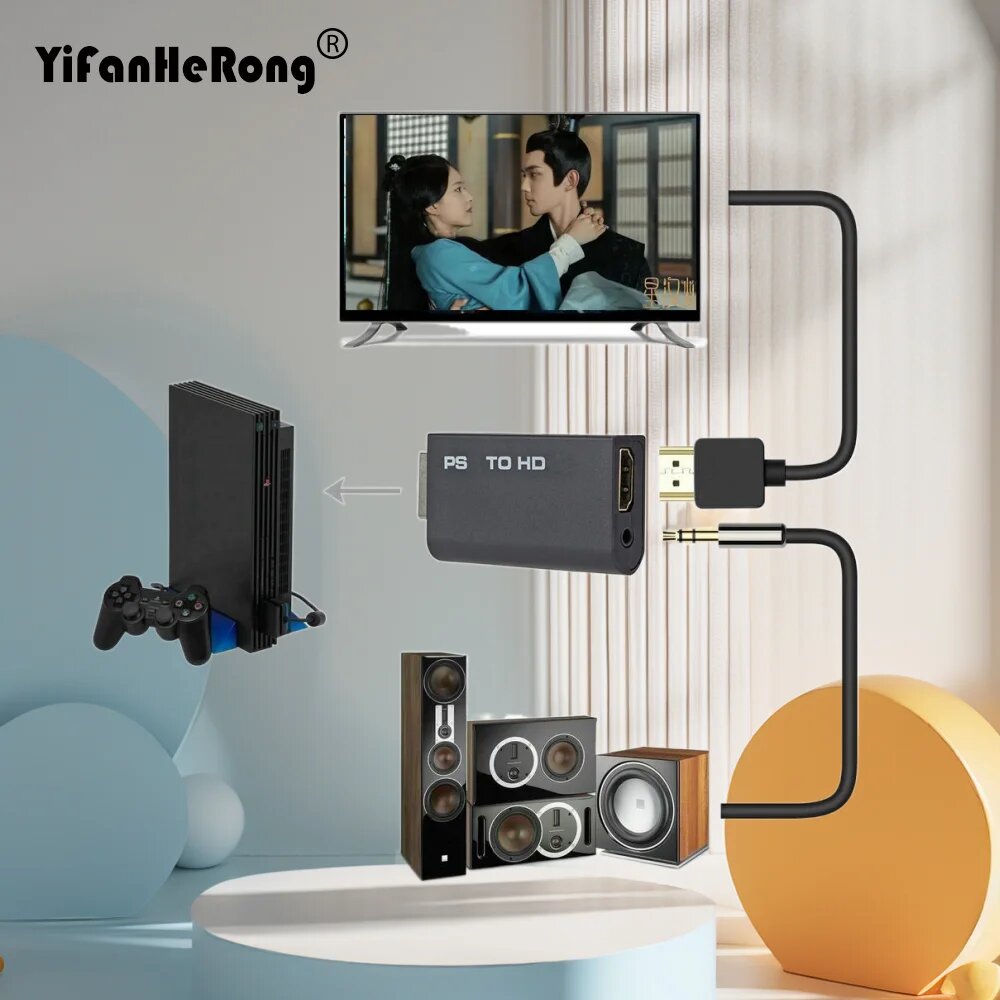 YiFanHeRong Адаптер PS2 на HDMI
