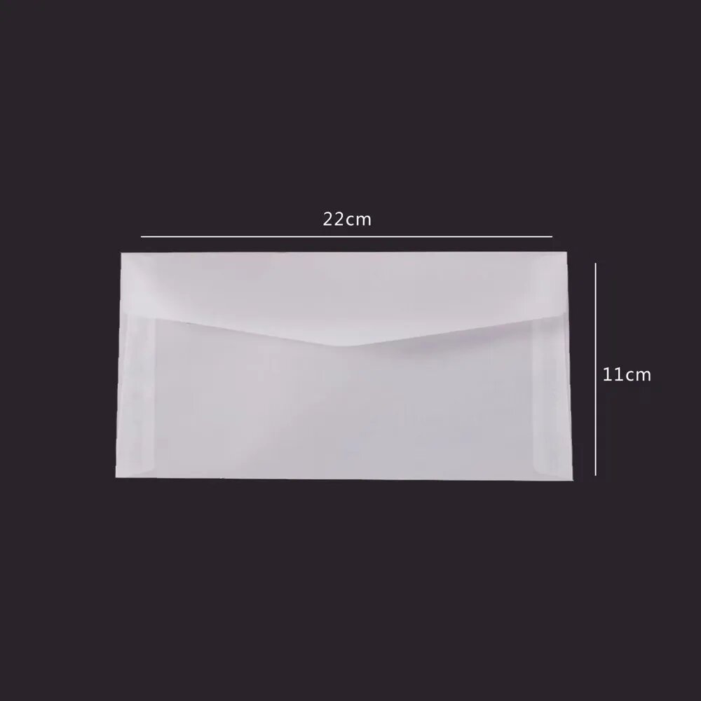 Конверты из кальки 22*11cm , 30 шт.