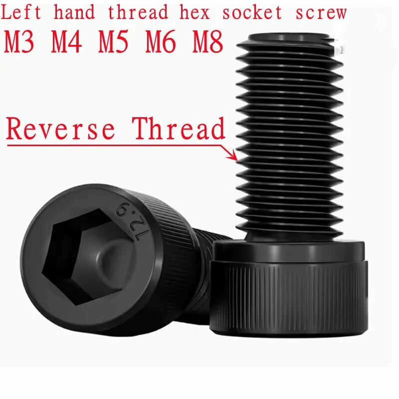 Винты DIN912 с левой резьбой M3-M8 M4 10pcs, x20mm