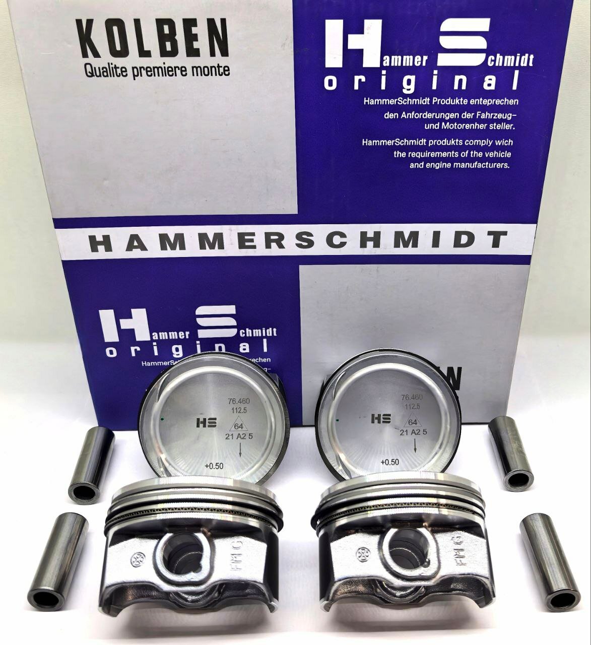Поршни с кольцами CFNA CFNB на 1.6 POLO RAPID Jetta с 2010 по 2016 годы фирмы HAMMERSCHMIDT ремонтного размера +0,50 под расточку